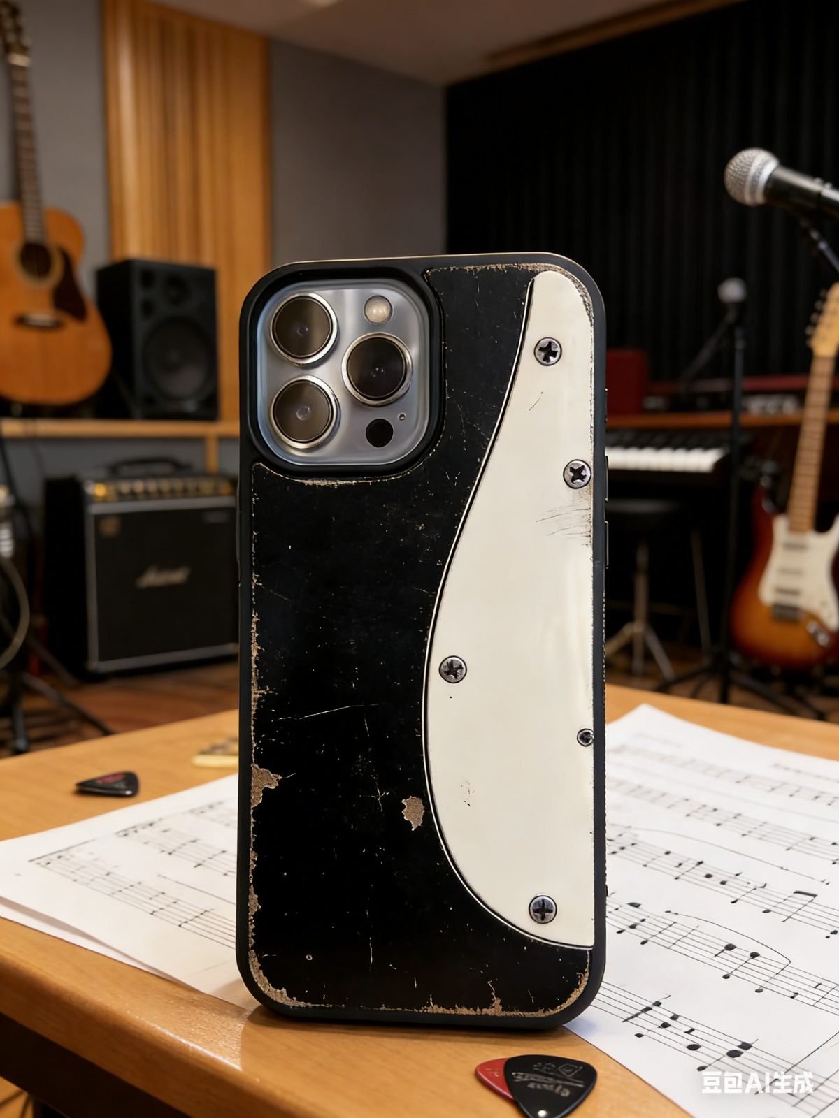 Vintage Fender ST Sunburst Guitar-Body Phone Case | Handmade Retro Woo ...